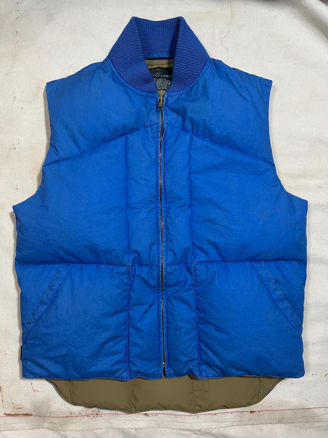 Vintage 1980s Polo Ralph Lauren Goose Down Vest Mens Size Small Tempco ...
