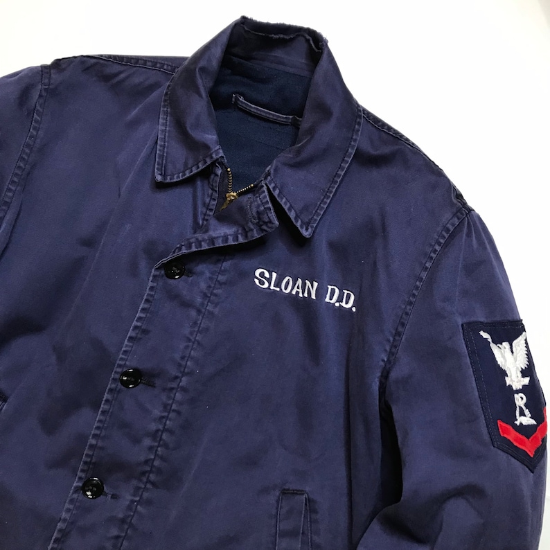 Rare Vintage 1970s USN Utility Jacket Mens Size Small Deck Jacket - Etsy