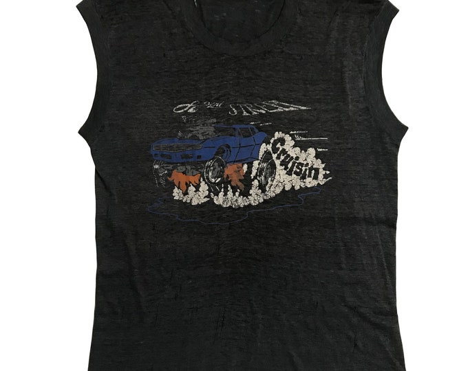 Vintage Distressed 1980s Hot Rod Tank Top Mens Size S/M Thrashed Tee - Etsy