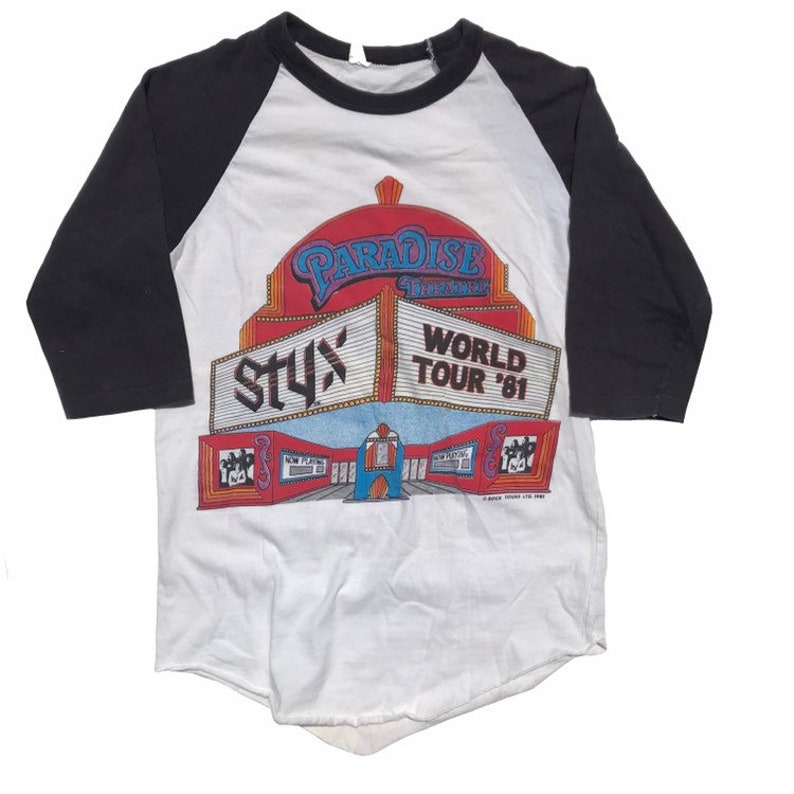 Vintage Styx 1981 World Tour Band Tee Mens Size XS Concert Tee | Etsy