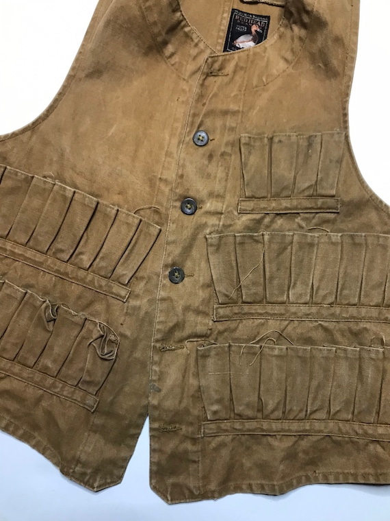 Vintage 1920s Redhead Brand Hunting Vest Mens Size Sm… - Gem