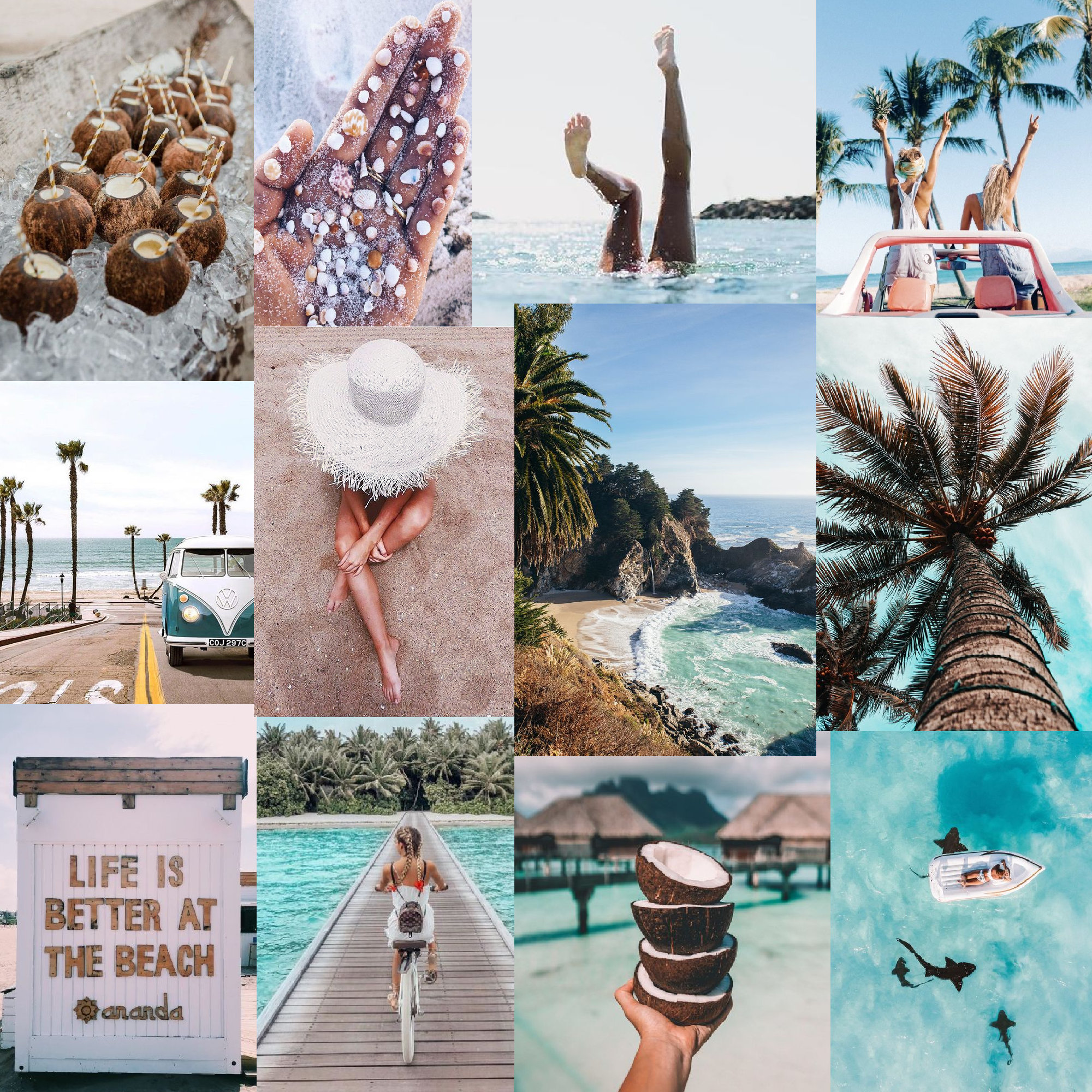 Summertime Beach Collage