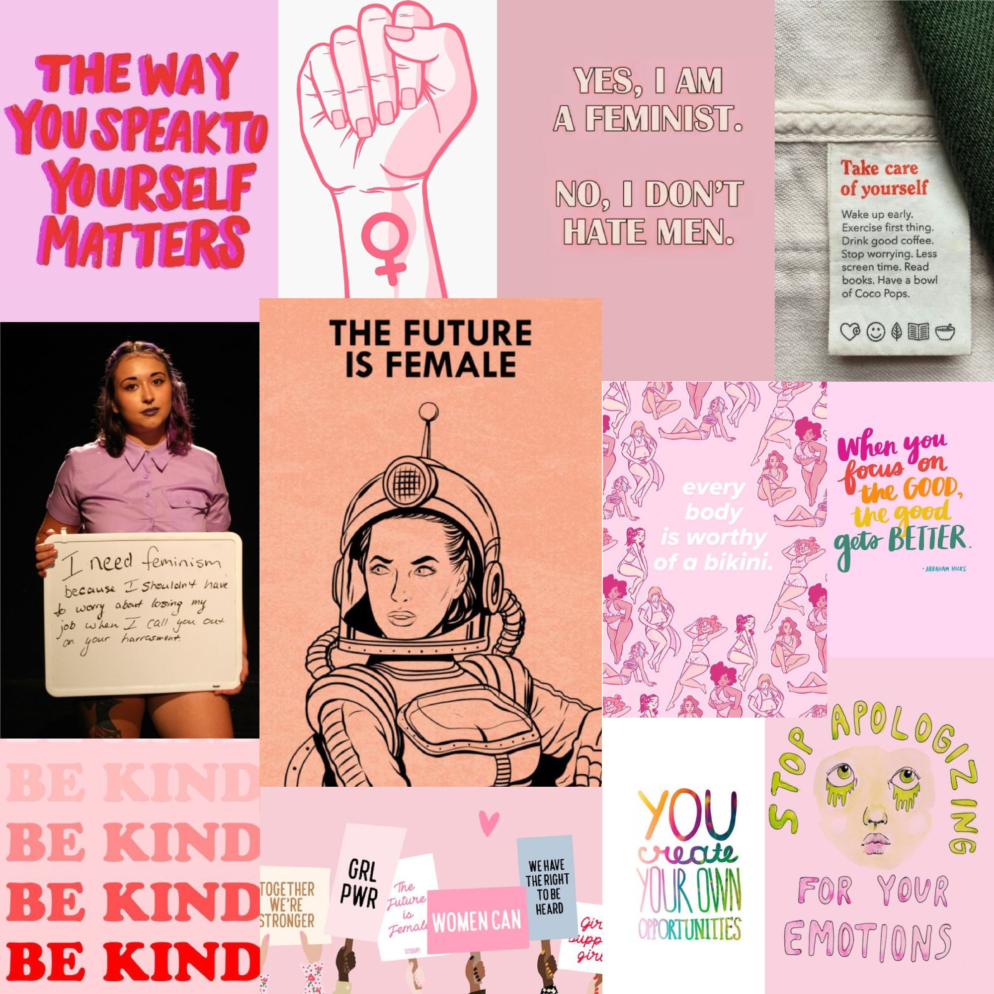 Feminism Tumblr Collage