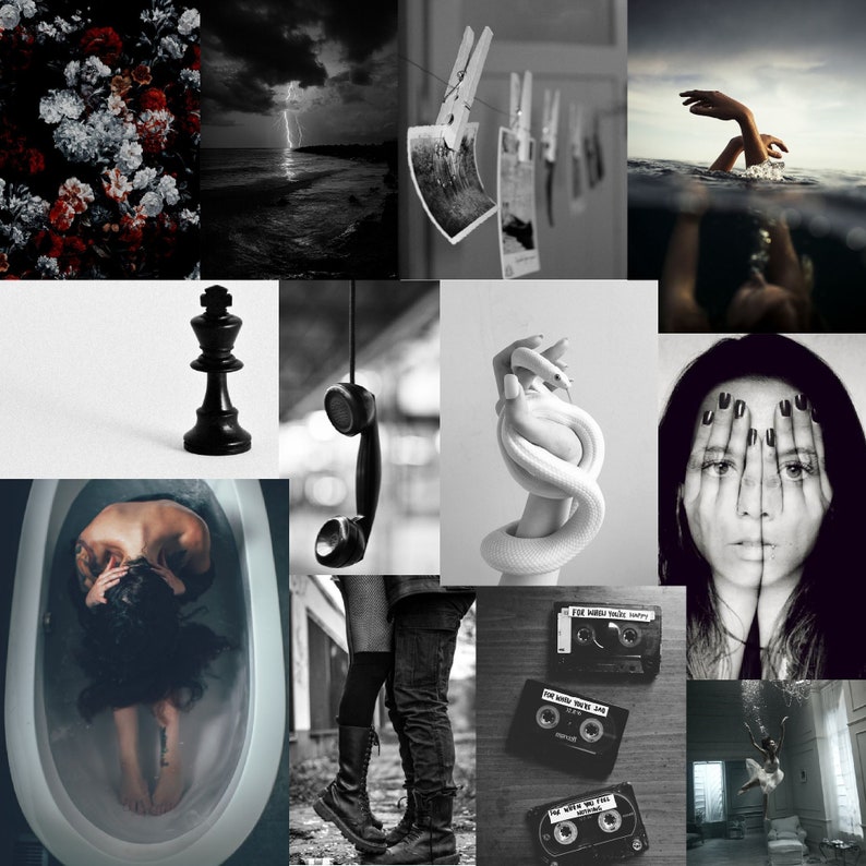 Emo/ Grunge Collage Kit (wall Aesthetic) - Etsy