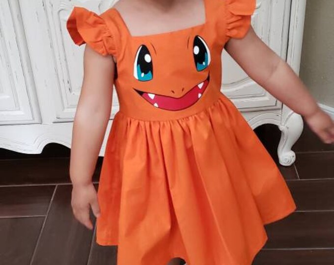 Charmander Dress Charmander Costume Pokemon Dress Pokemon Costume ...