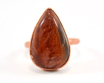 Jasper Stone Ring - Etsy