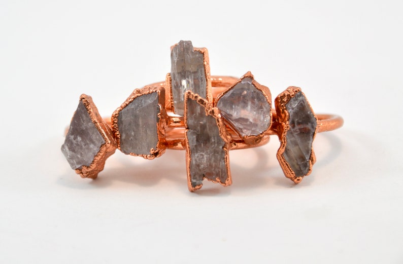 Raw Danburite Ring Rough Gemstone Ring Danburite Jewelry - Etsy