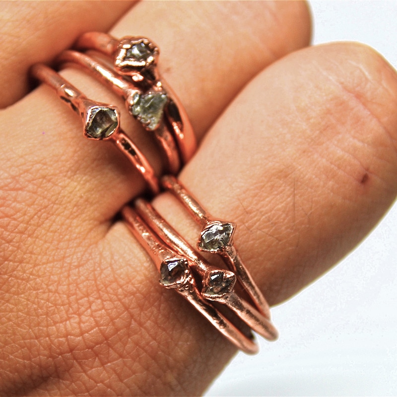 Small Diamond Ring - Etsy