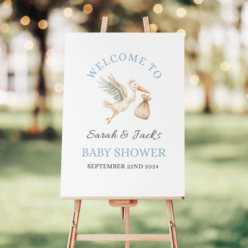 Stork Baby Shower - Etsy
