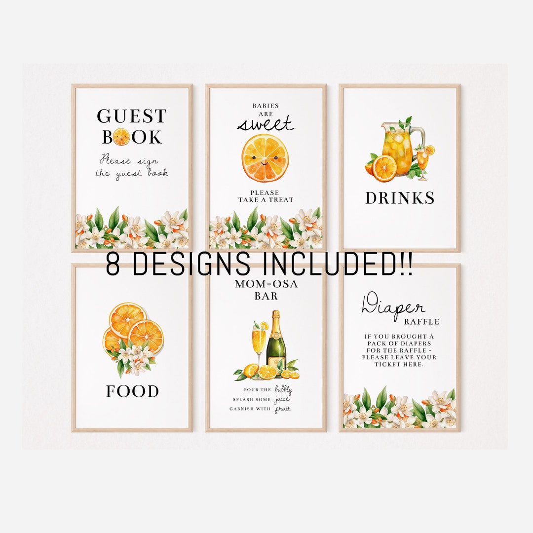 Editable Baby Shower Table Signs, Little Cutie Baby Shower Party Sign ...