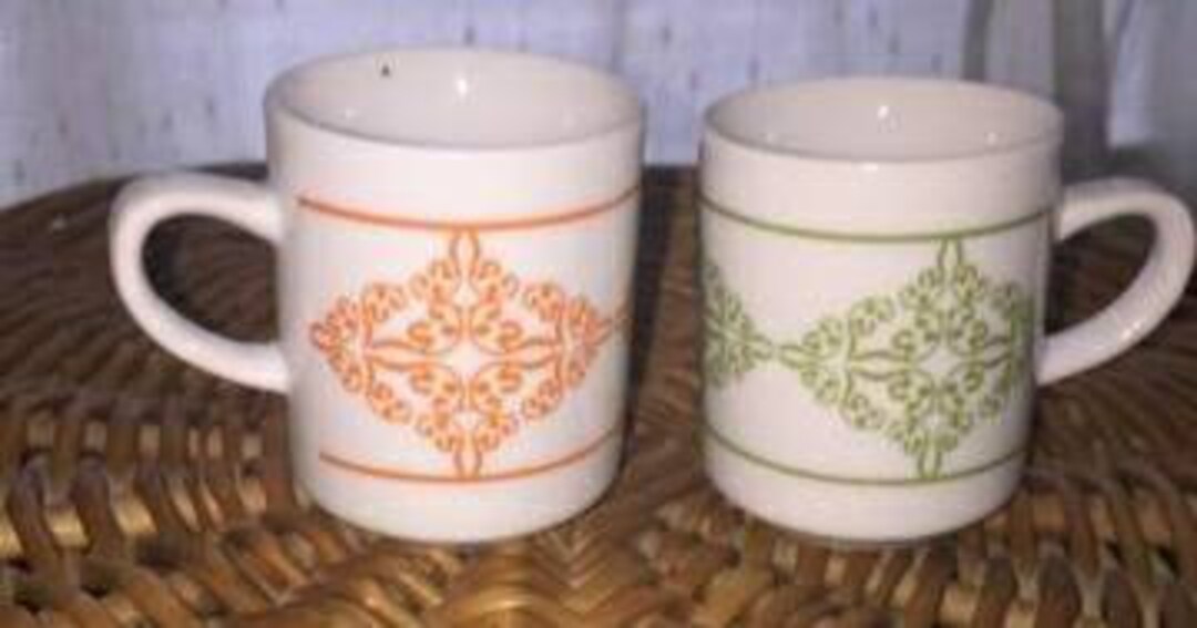 Set of 2 Vintage Espresso Cups - Etsy