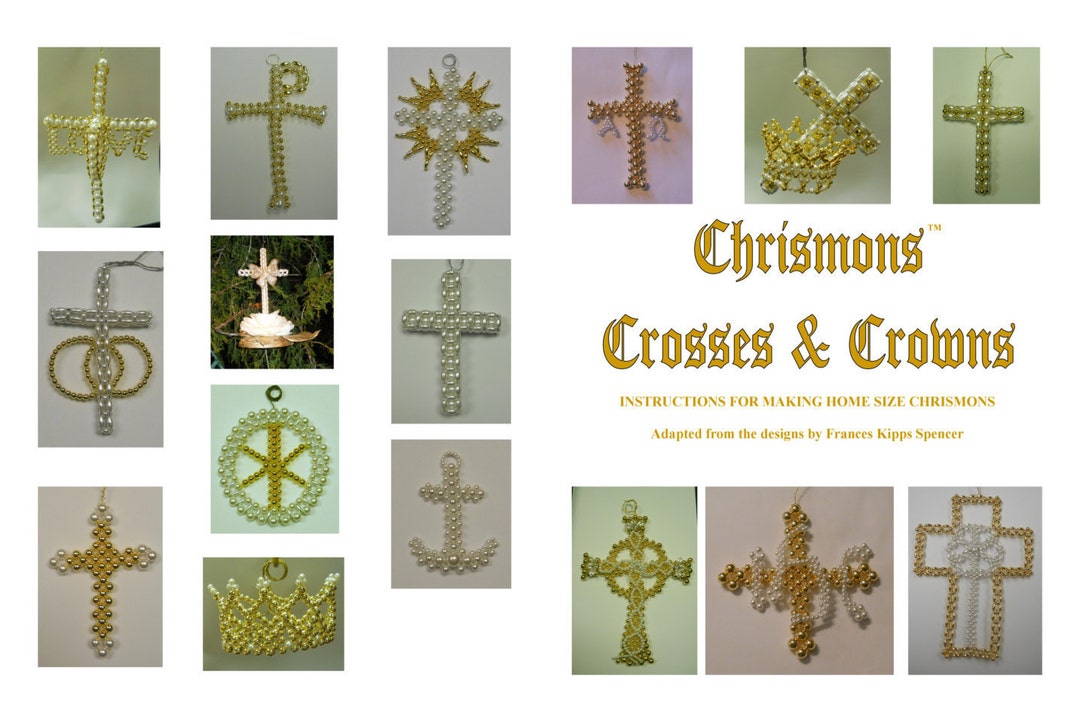 Crosses and Crowns Chrismons Ornaments - Etsy