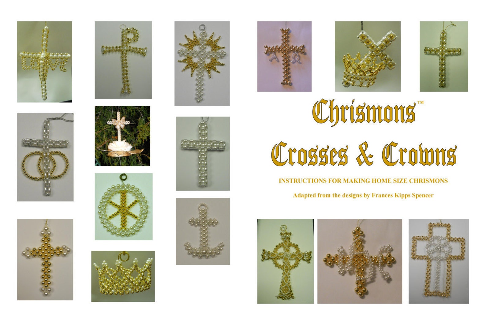 Crosses and Crowns Chrismons Ornaments - Etsy