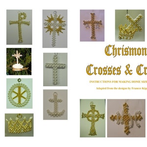 Crosses and Crowns Chrismons Ornaments - Etsy