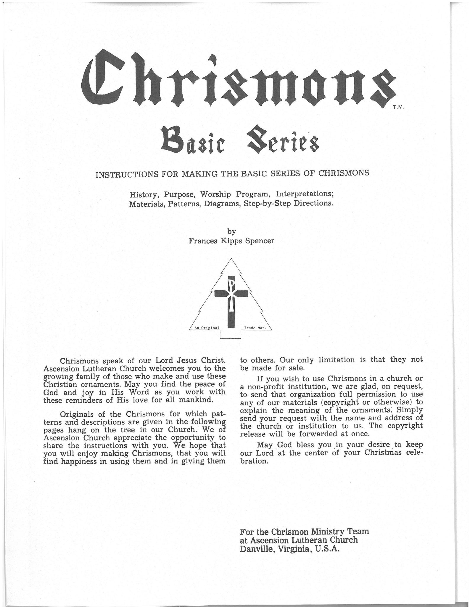 Chrismons Basic Series Pattern Book - Etsy