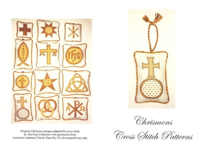 Chrismons Cross Stitch Patterns - Etsy
