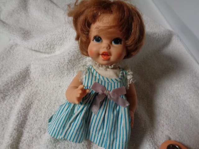 Vintage 1969 Mattel Baby Small Walk Battery Operated Doll Parts Repair ...