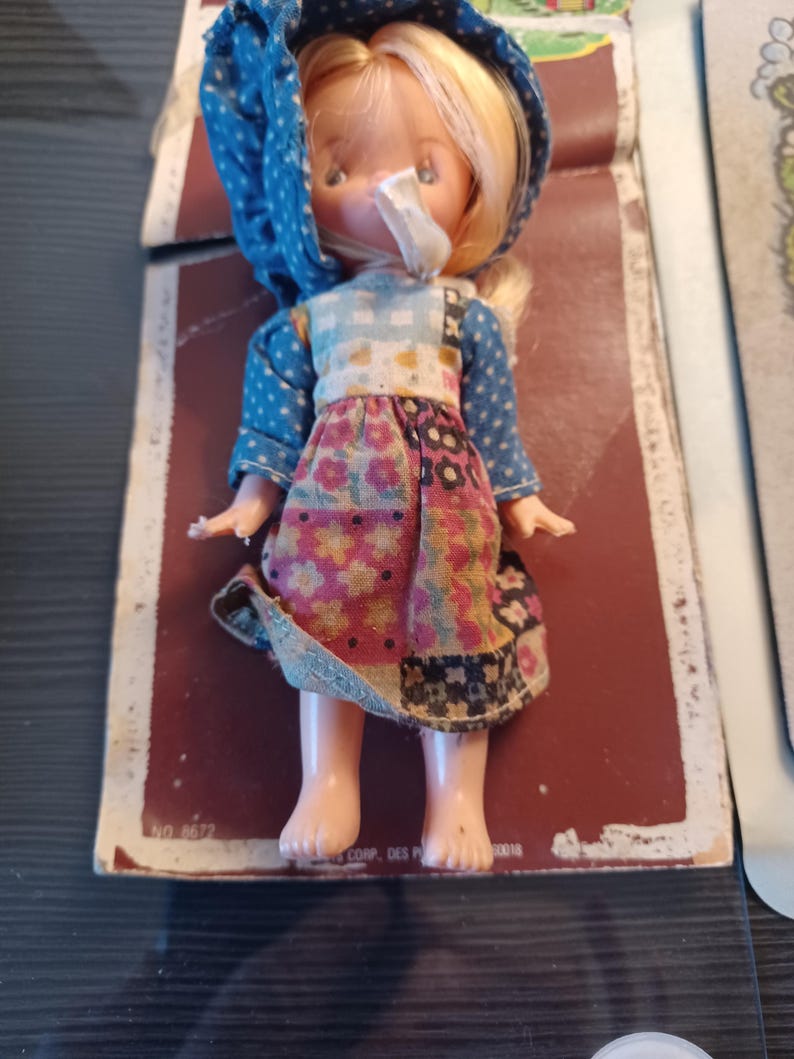 Vintage Girl Doll Blonde Hong Kong Country Pattern Outfit Patchwork - Etsy