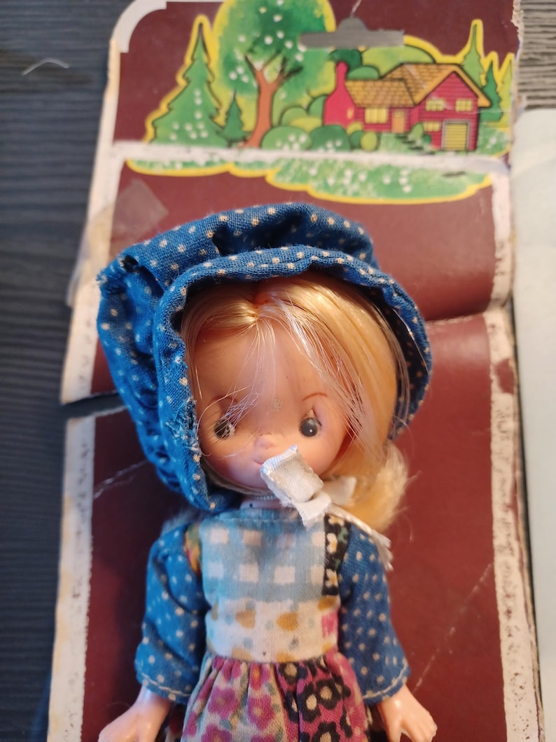 Vintage Girl Doll Blonde Hong Kong Country Pattern Outfit Patchwork - Etsy