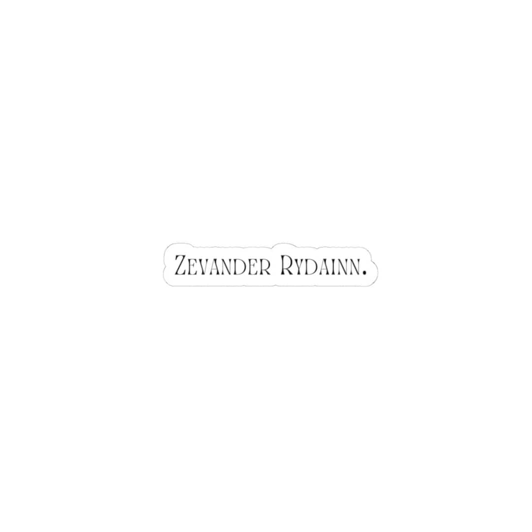 Zevander Rydainn Sticker Anathema Sticker - Etsy