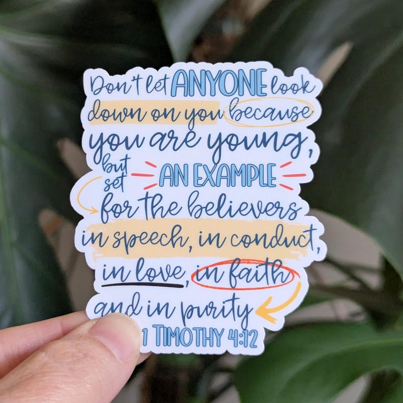 1 Timothy 4 12 - Etsy