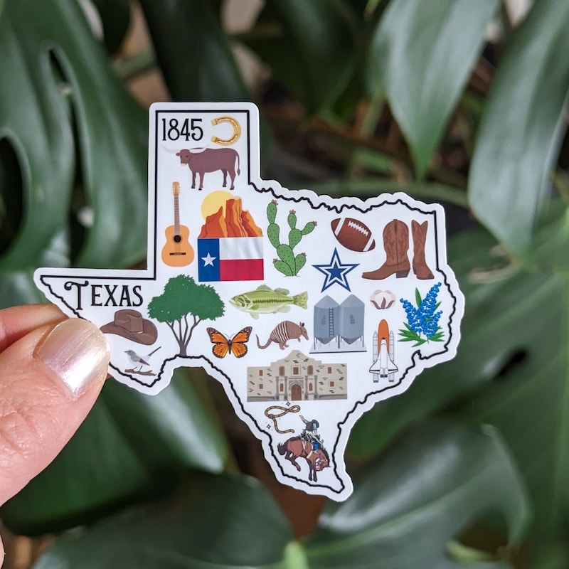 Texas Sticker - Etsy