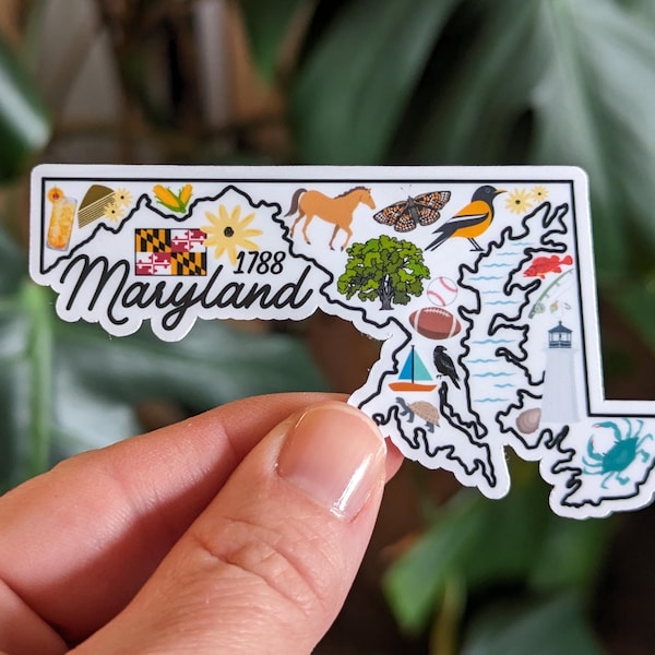 Maryland Usa Stickers - Etsy