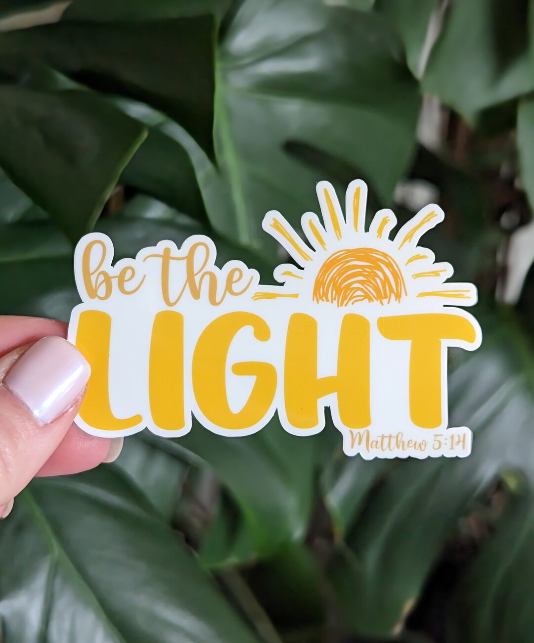 Bible Verse Sticker, Be the Light, Matthew 5:14, Christian Faith - Etsy