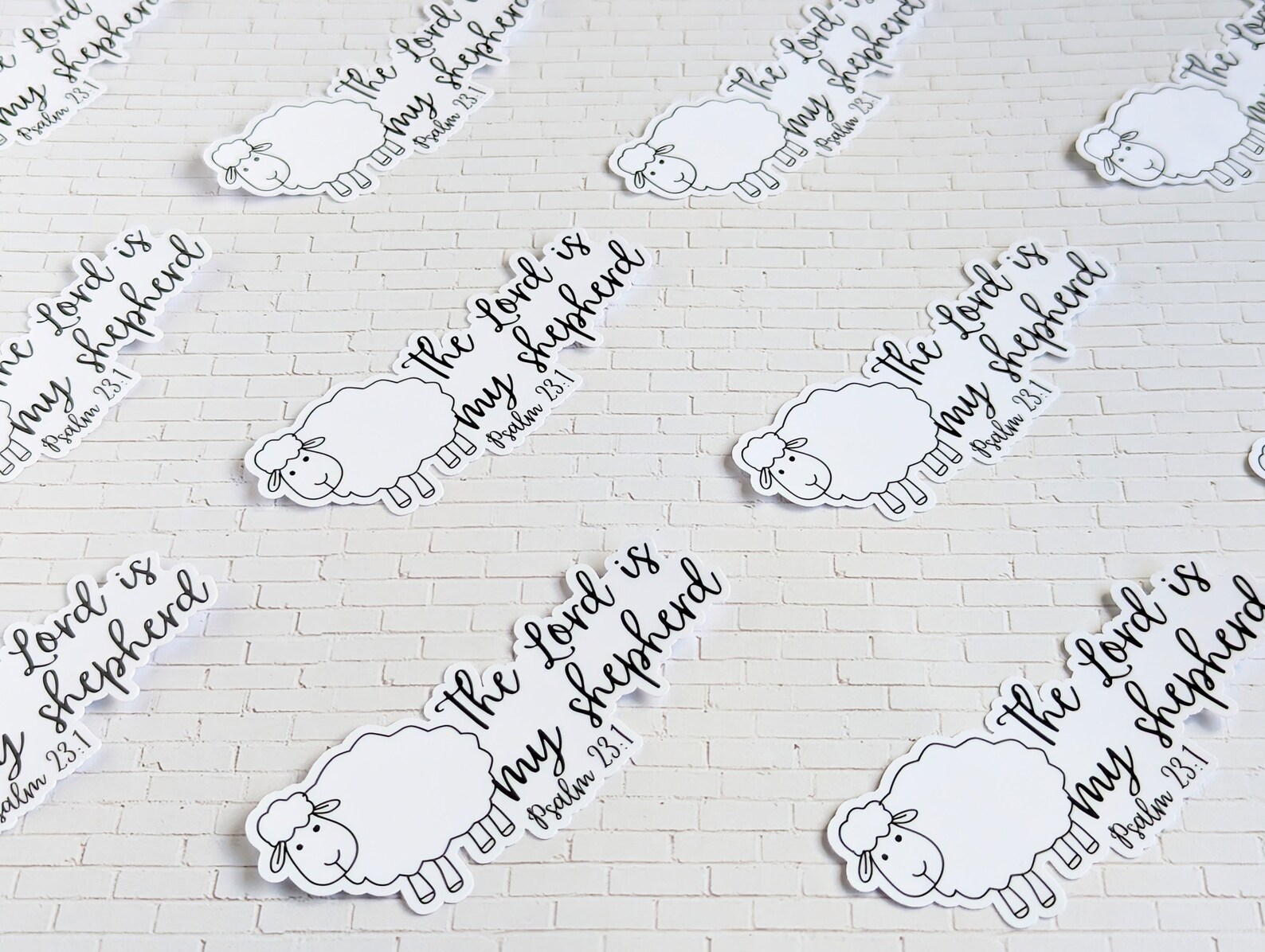 The Lord is My Shepherd Psalm 23 Bible Verse Sticker, Minimalist ...