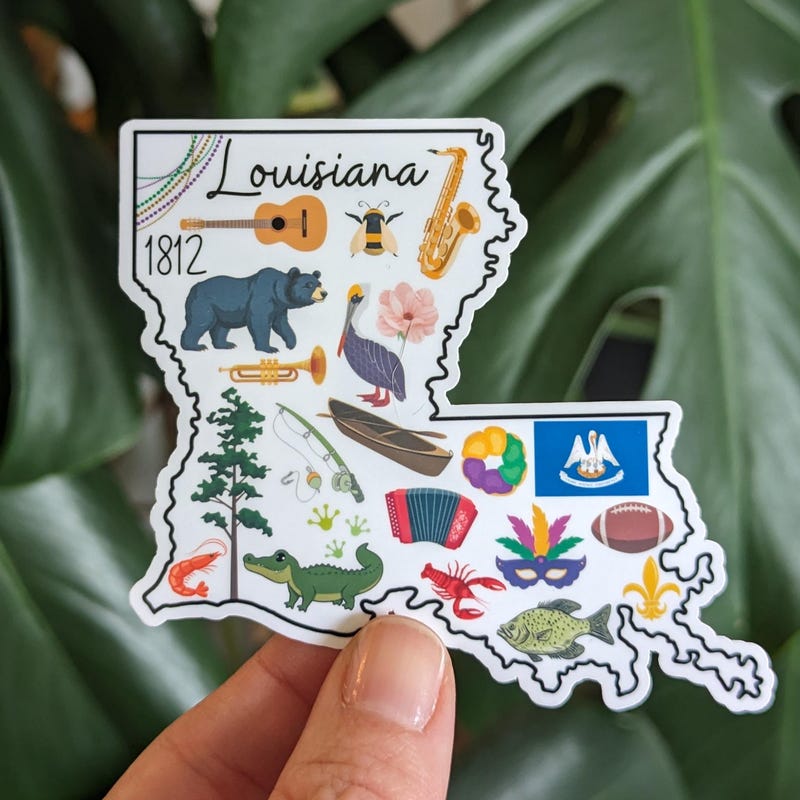 Louisiana Decal - Etsy