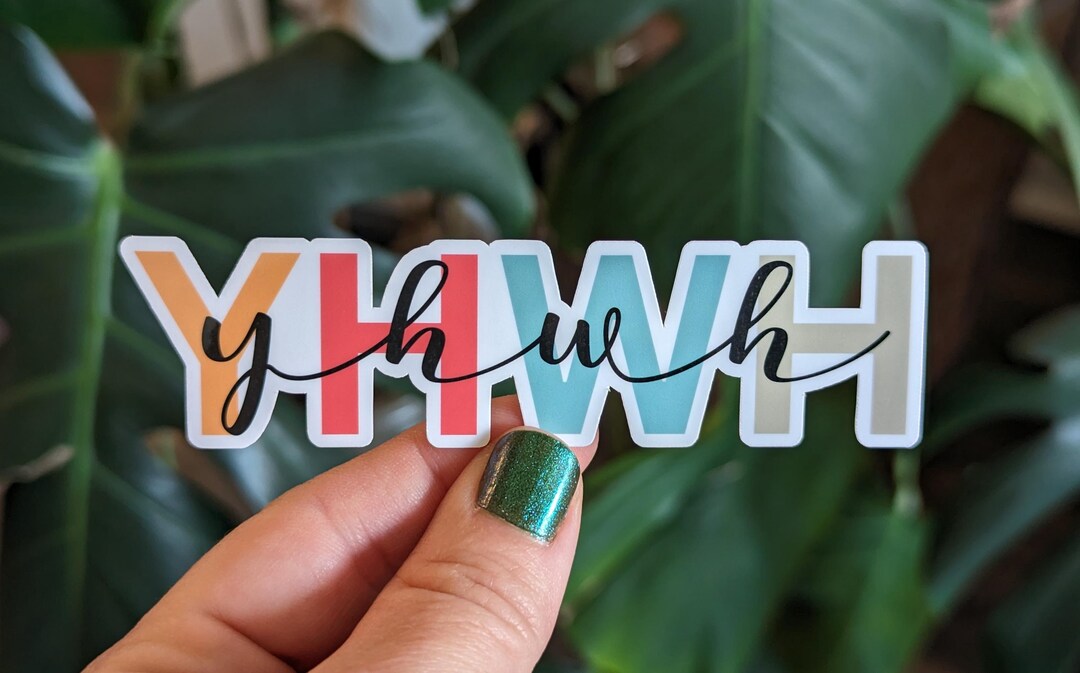 YHWH Sticker, Name of God Christian Faith Sticker - Etsy