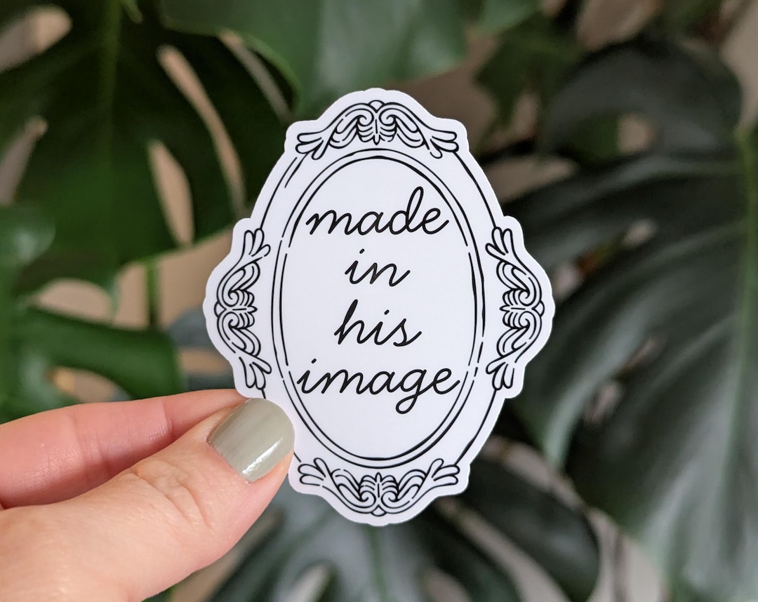 Christian Faith Sticker, Made in His Image - Etsy