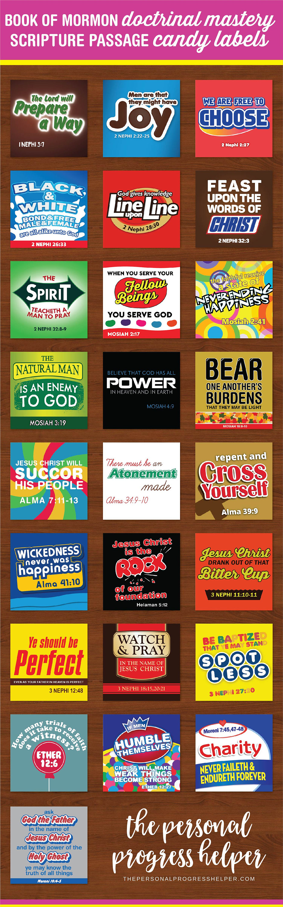 Seminary Book of Mormon Doctrinal Mastery Scripture Passage - Etsy