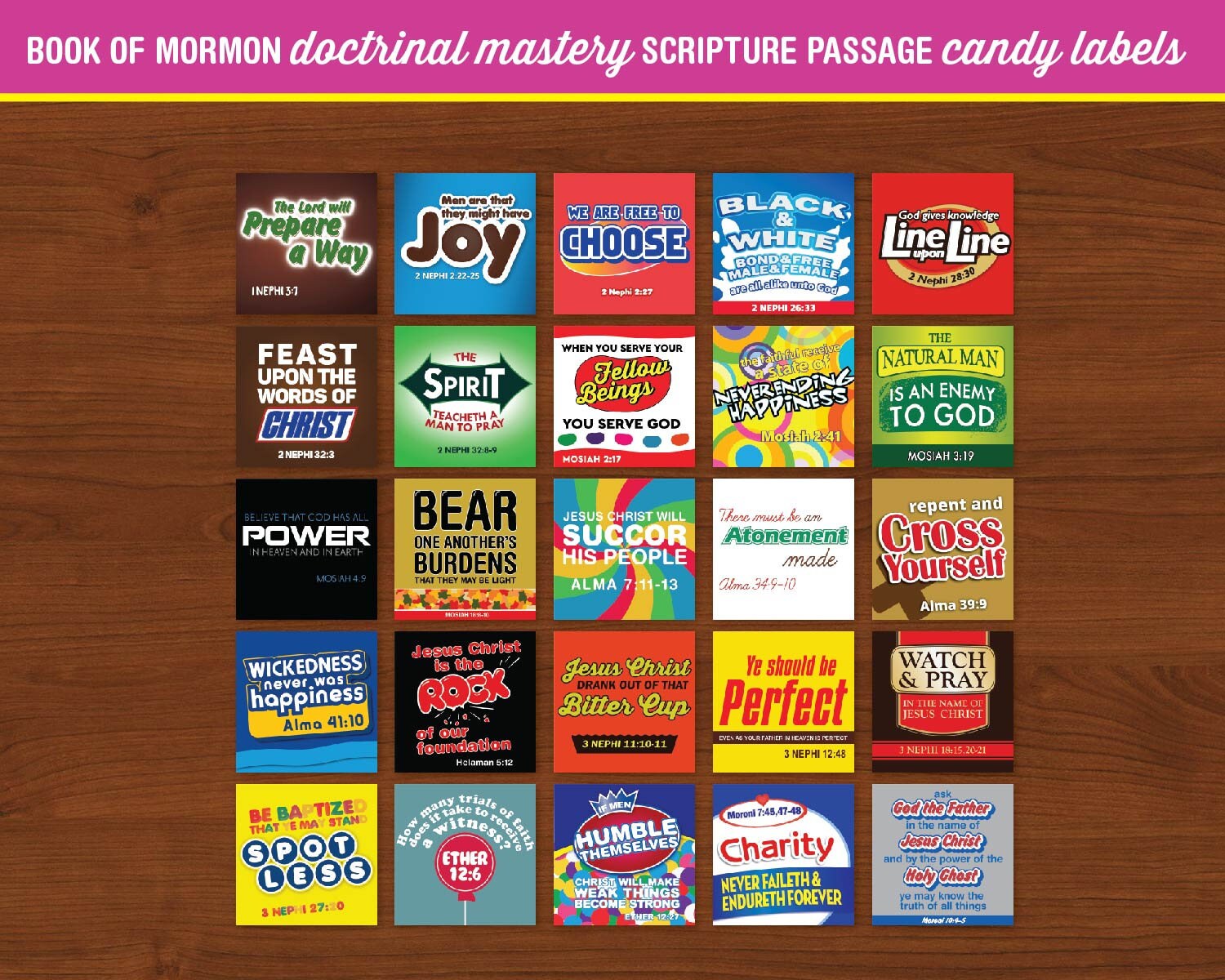 Seminary Book of Mormon Doctrinal Mastery Scripture Passage - Etsy