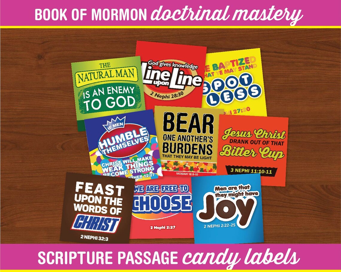 Seminary Book of Mormon Doctrinal Mastery Scripture Passage - Etsy