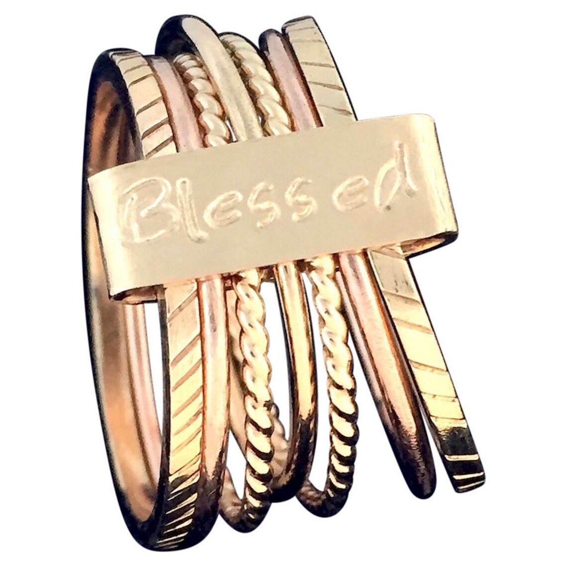 7 Day Ring Seven Day Ring Gold 7 Day Ring | Etsy