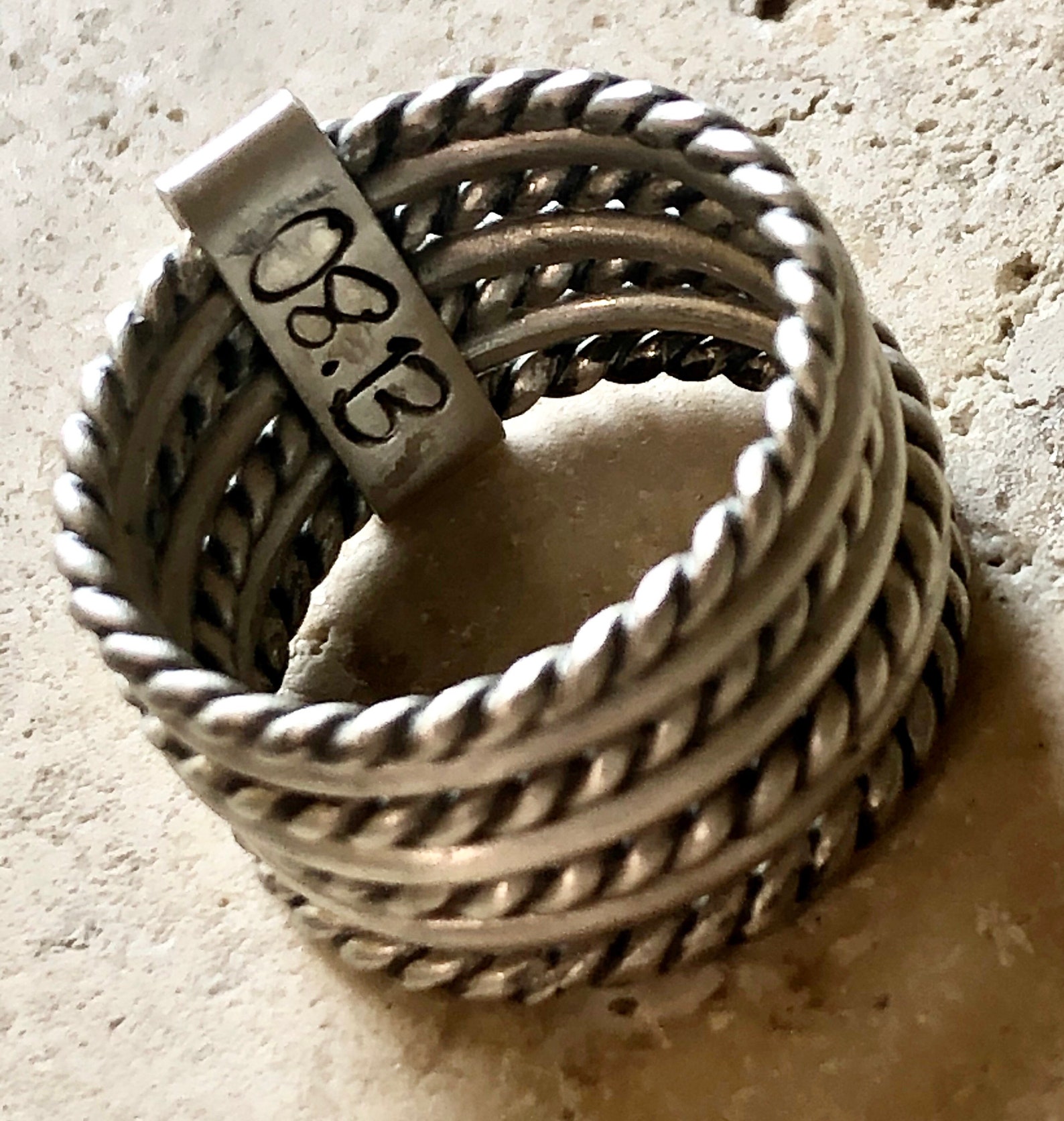 Portuguese Ring 7 Day Ring Silver 7 Day Ring - Etsy