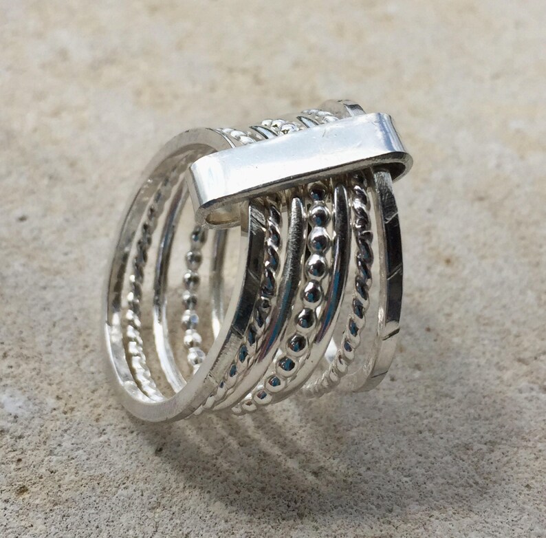 7 Day Ring Seven Day Ring 7 Blessings Ring | Etsy