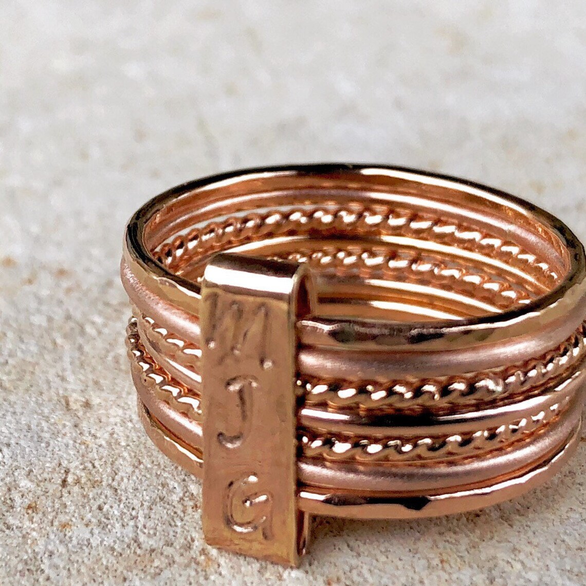 7 Day Ring Seven Day Ring Gold 7 Day Ring | Etsy