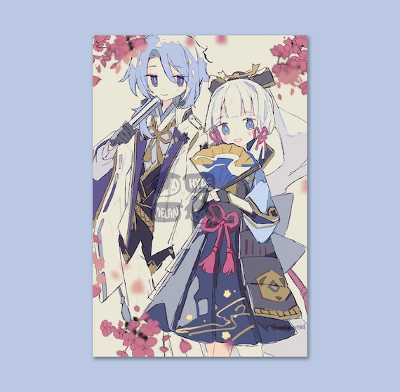 Kamisato Siblings Family Photo ayato Ayaka 4x6 Mini Print - Etsy