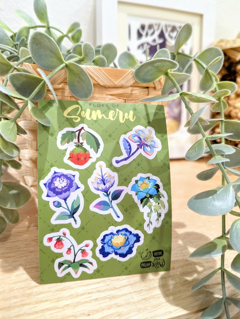 Flora of Sumeru (genshin Impact) 3x4" Kiss Cut Sticker Sheet - Etsy
