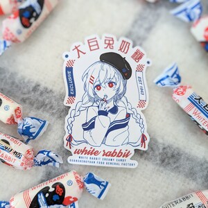 White Rabbit 4 Stickers Vinyl - Etsy