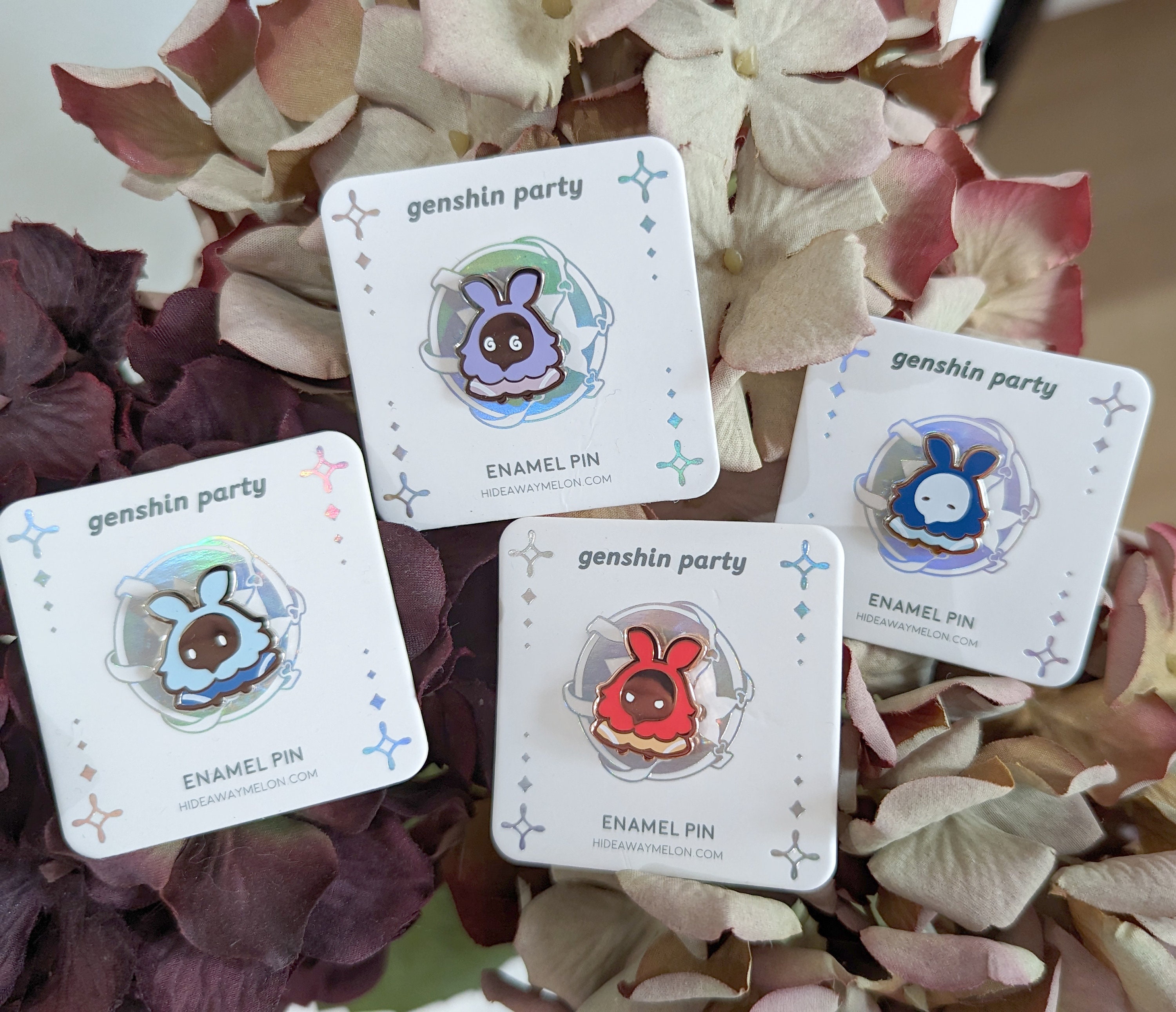 Genshin Party Chibi Abyss Mages - Hard Enamel Pins - Etsy
