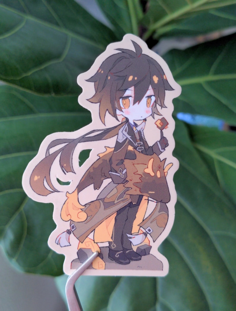 Genshin Impact - Zhongli Vinyl Sticker - Etsy