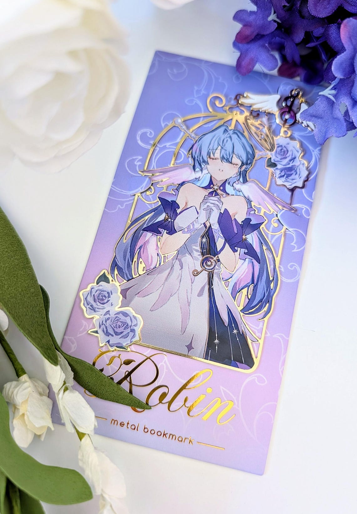 Robin (honkai Star Rail) Gold Plated Metal Bookmark - Etsy