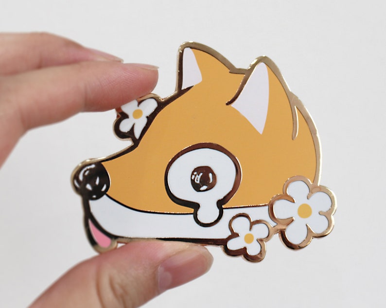 Sad Doge Large Hard Enamel Pin - Etsy