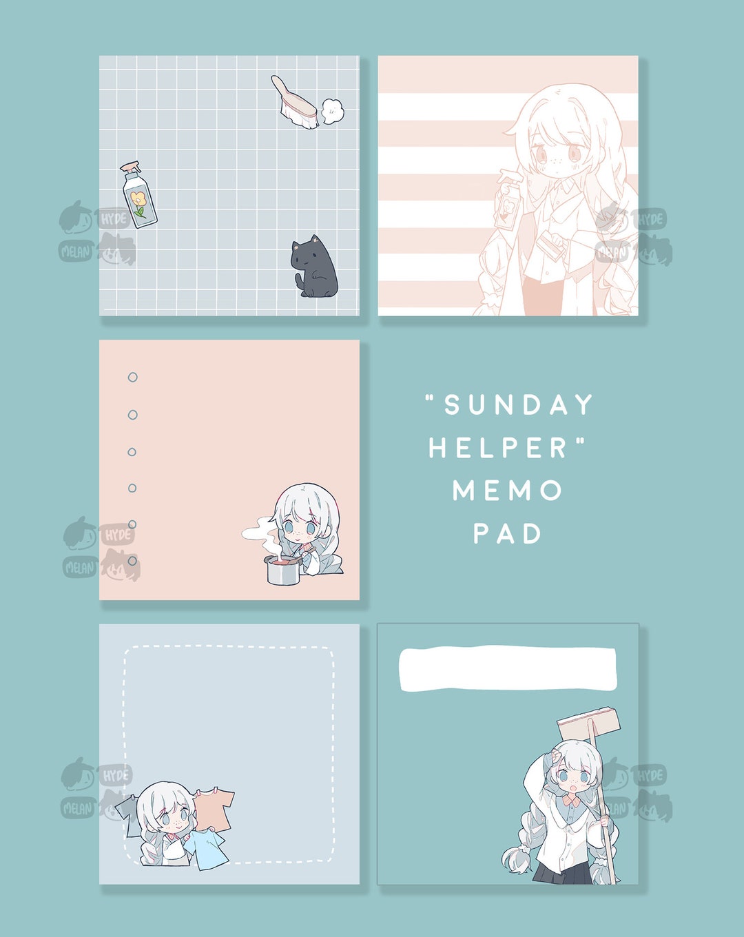 Sunday Helper Memo Pad - Etsy