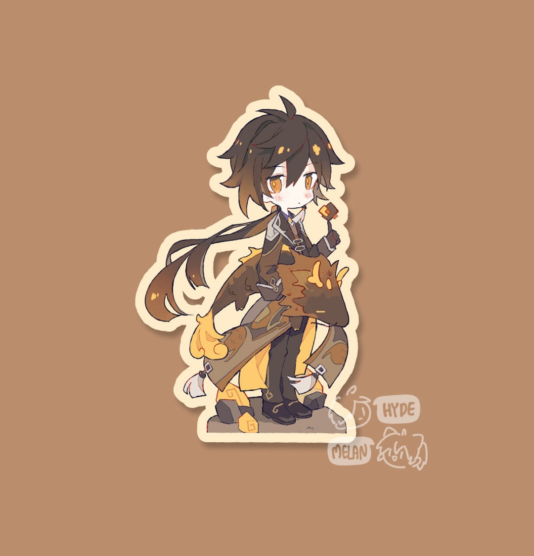 Genshin Impact - Zhongli Vinyl Sticker - Etsy