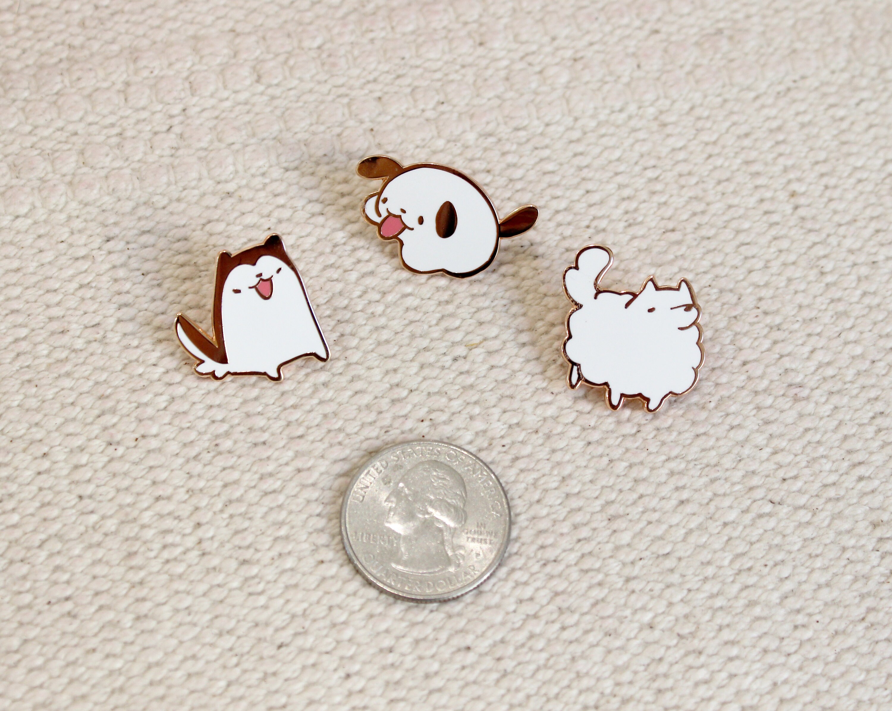 Mini Doggy Pins hasky Begle Sammy Hard Enamel Pin - Etsy