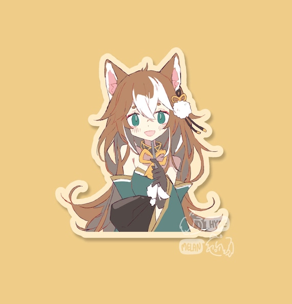 Genshin Impact miss Hina Vinyl Sticker - Etsy Hong Kong
